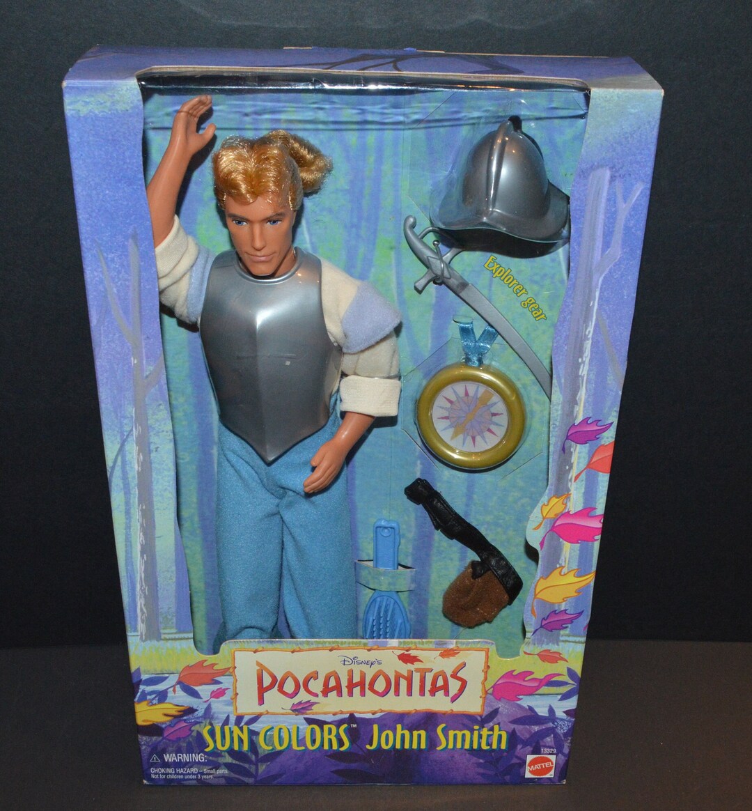 1995 Disney's Pocahontas John Smith Sun Colors Doll New in Box - Etsy