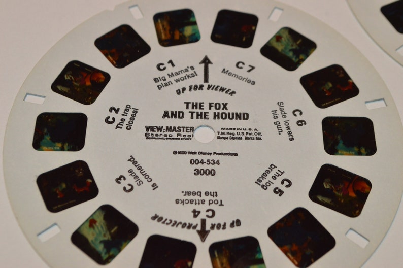 Vintage Disney's the Fox and the Hound View Master Reels L29 - Etsy