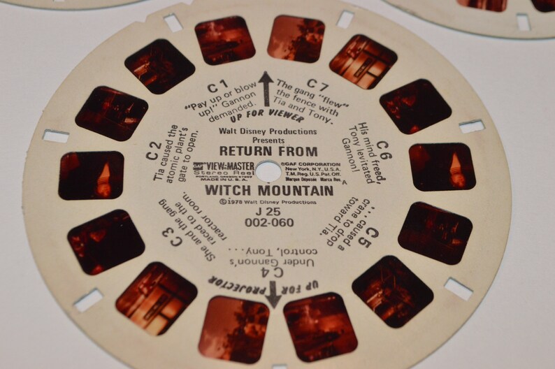 Vintage J25 Disney's Return From Witch Mountain GAF View Master Reels ...