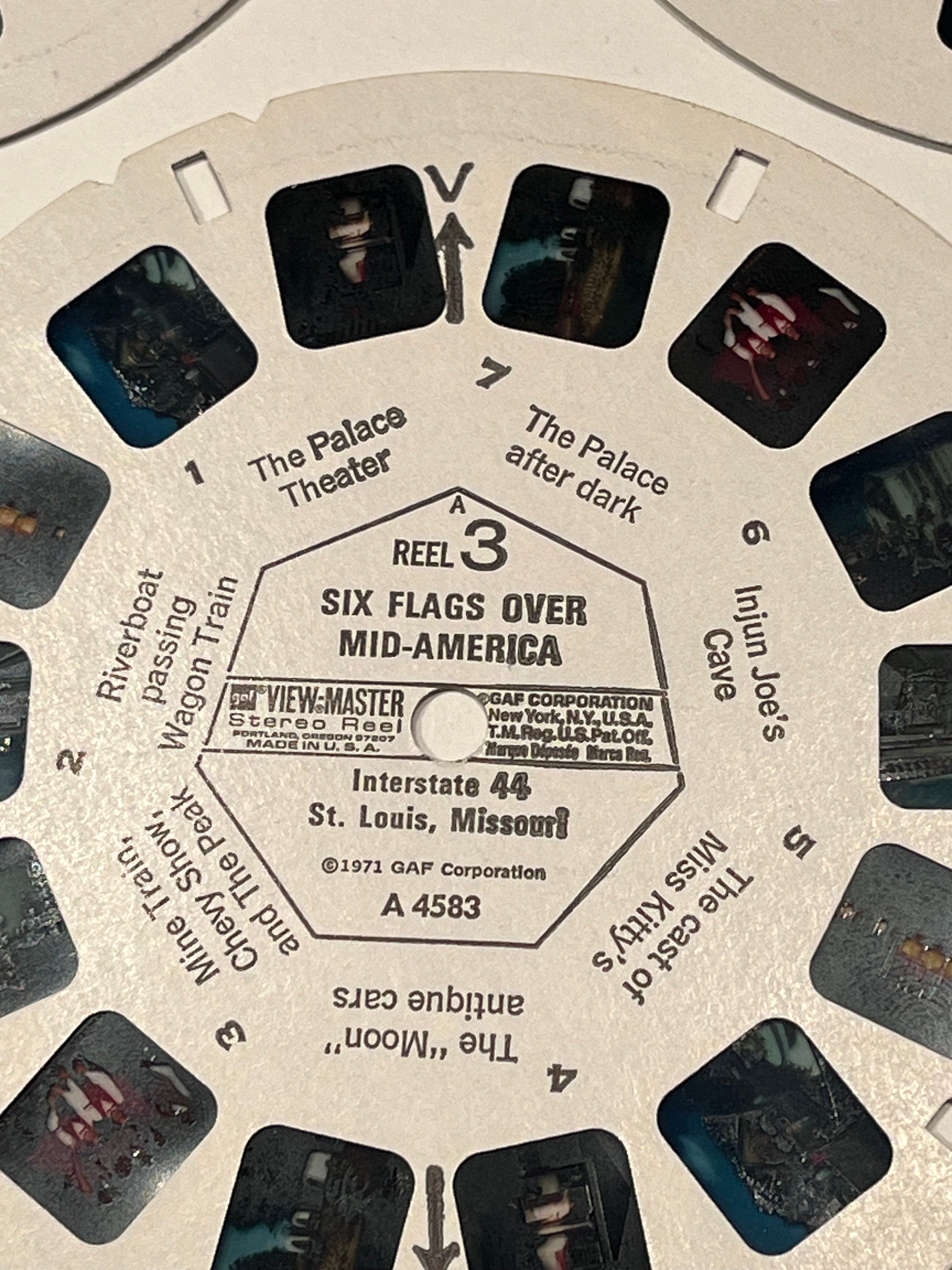 Vintage A458 Six Flags Over Texas Mid-america GAF View Master Reels - Etsy
