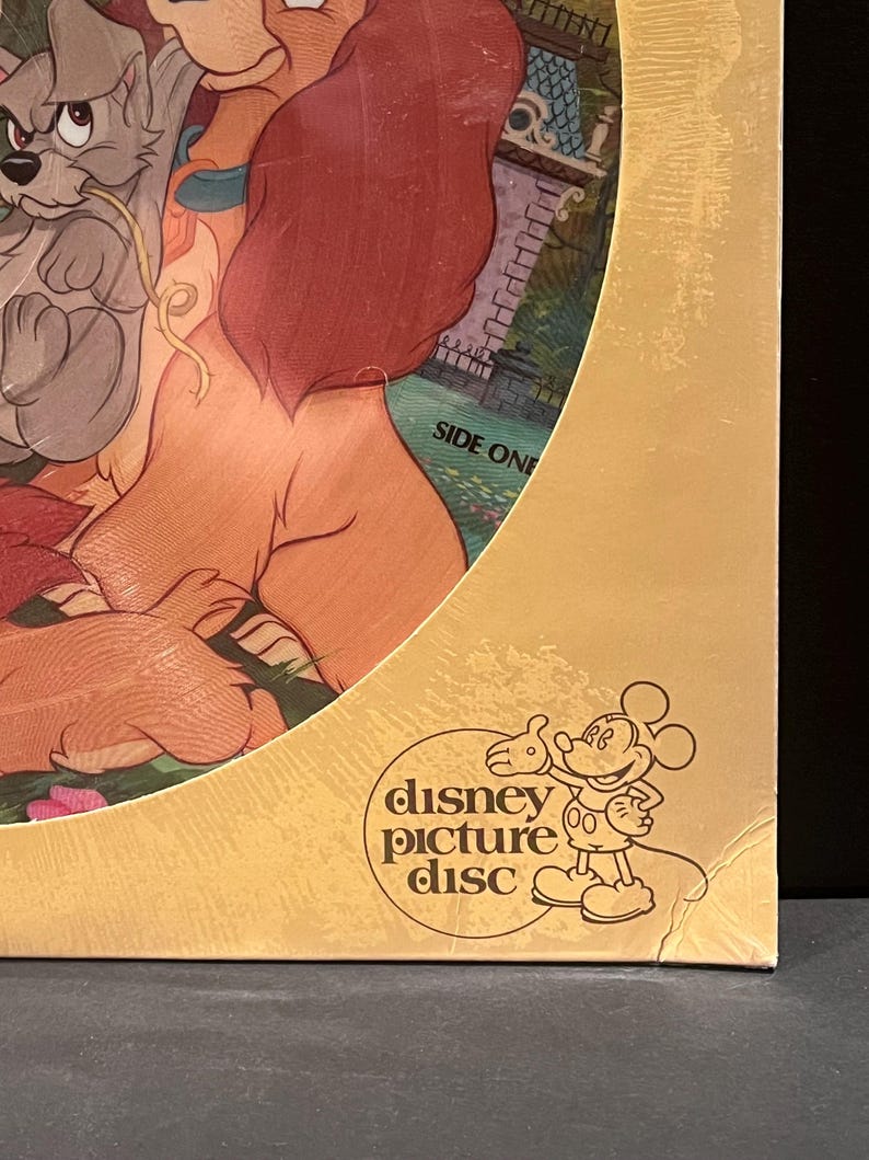 1980 Disney's Lady and the Tramp Picture Disc-disneyland Records 3103 ...