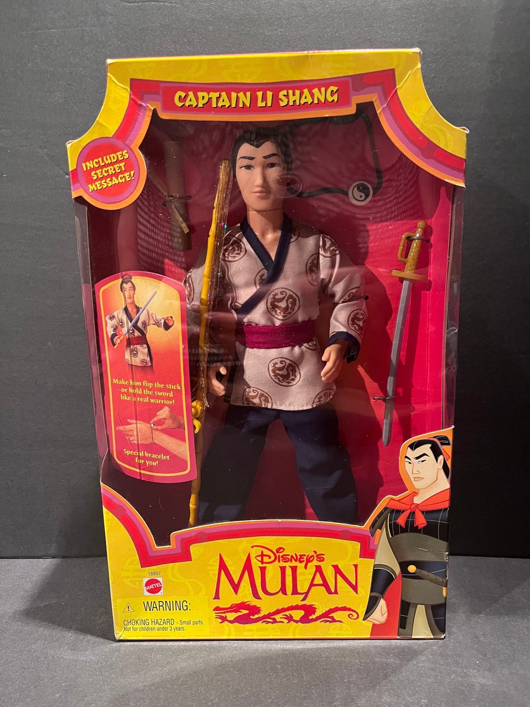 1997 Mattel Disney's Mulan - Li Shang Doll-new in Box-b - Etsy