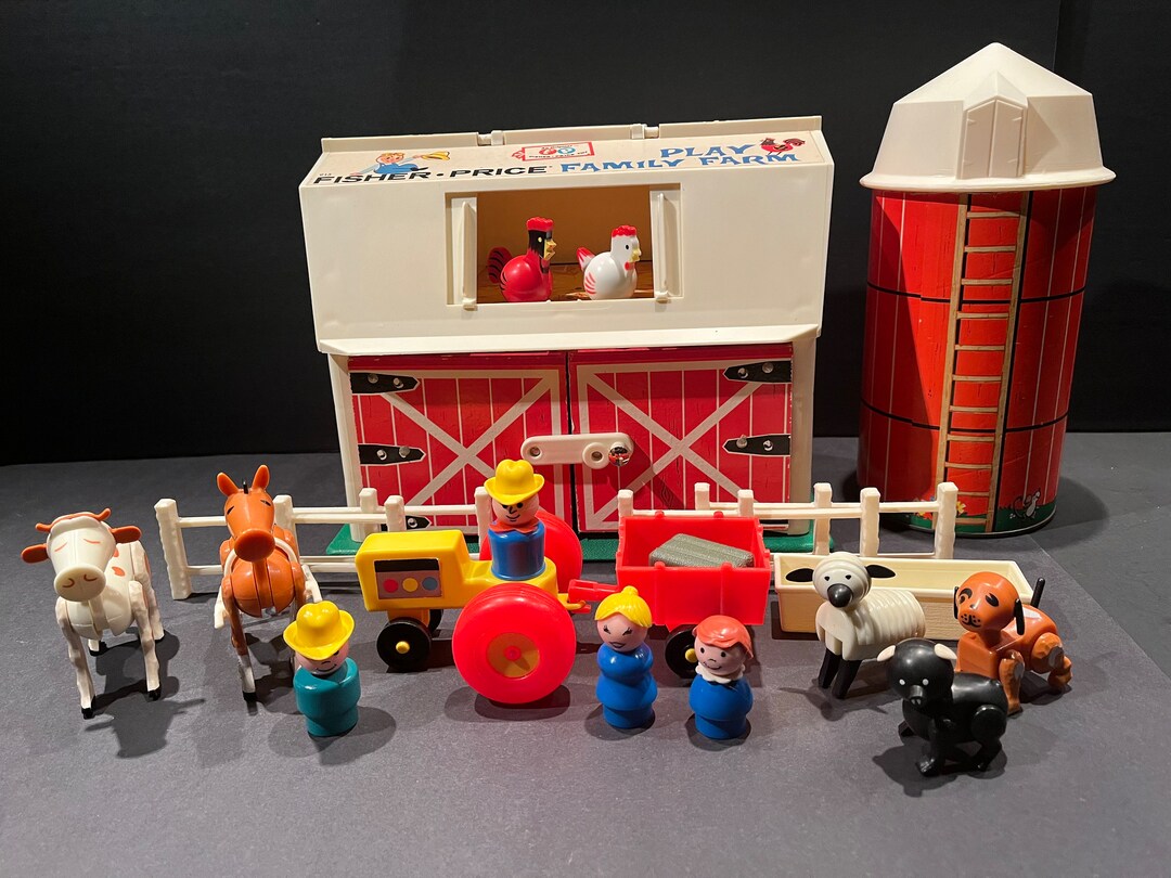 1980's Fisher Price Play Family Farm and Silo-set B Complete - Etsy