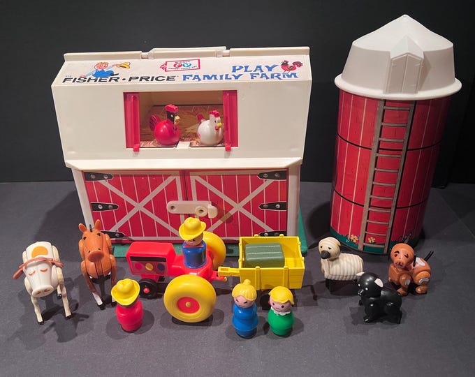 1980's Fisher Price Play Family Farm and Silo-set D - Etsy