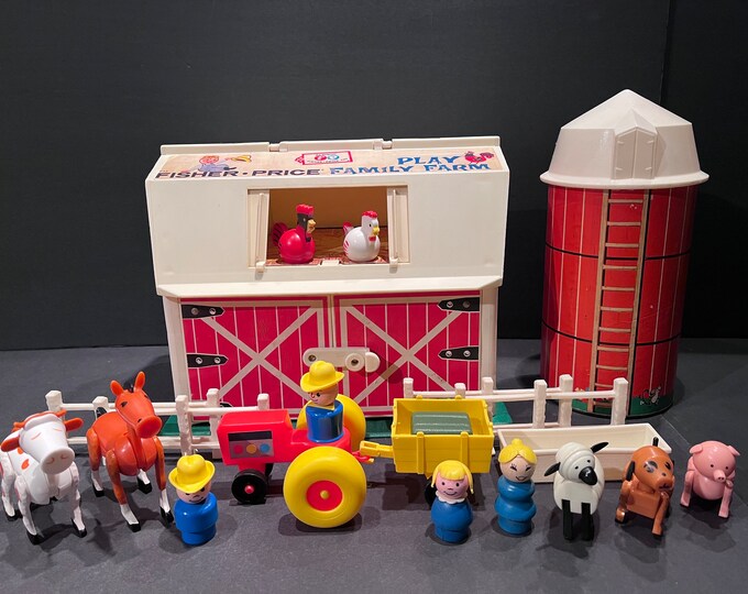 1980's Fisher Price Play Family Farm and Silo-set B - Etsy