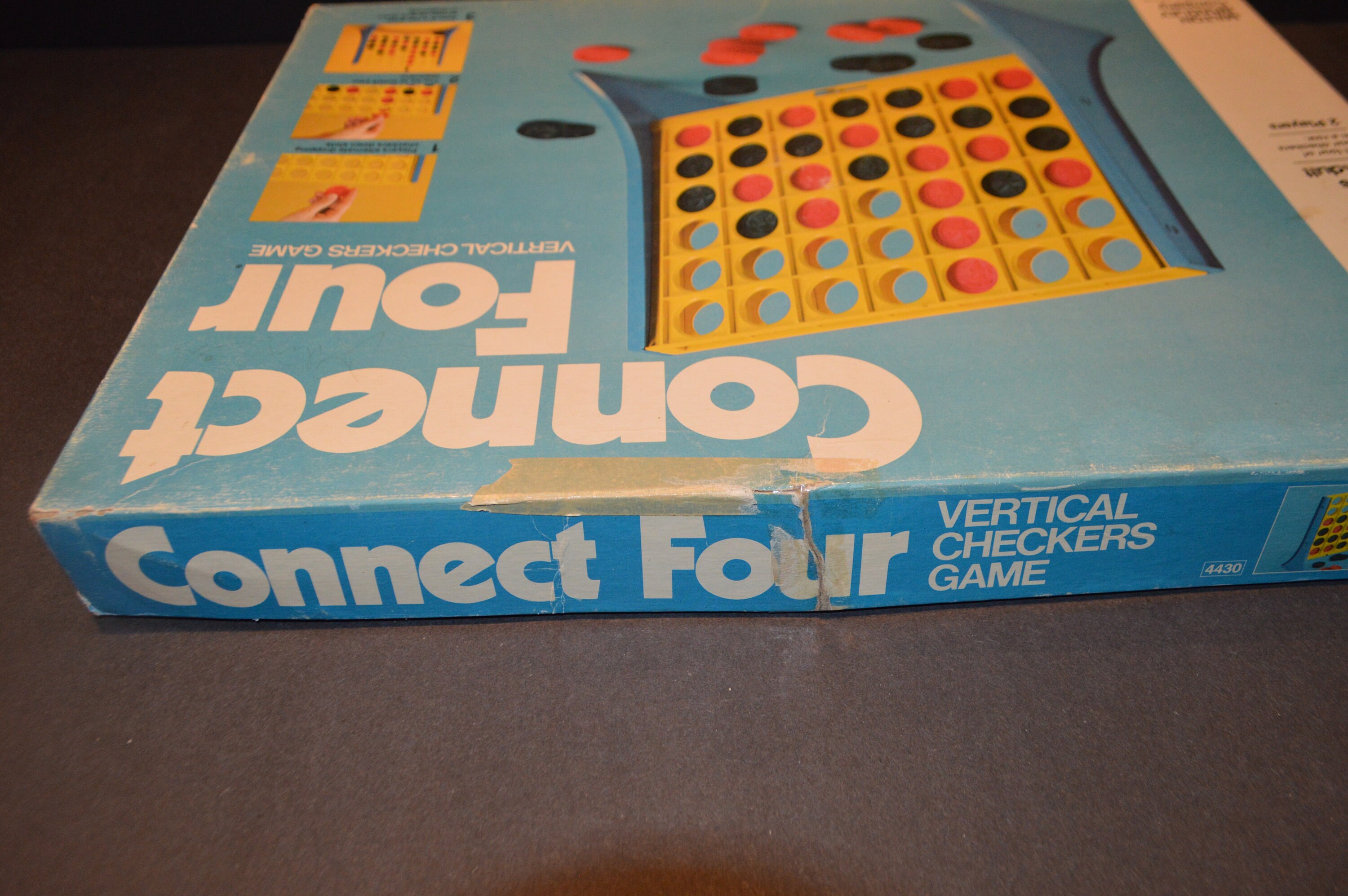 Vintage 1978 Milton Bradley Connect Four Vertical Checkers | Etsy