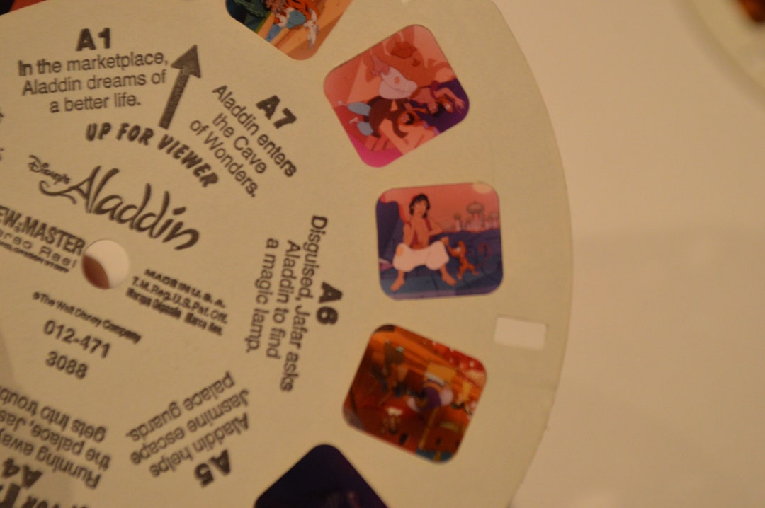 Vintage 1990's Walt Disney's Aladdin View Master Reels 3088 - Etsy