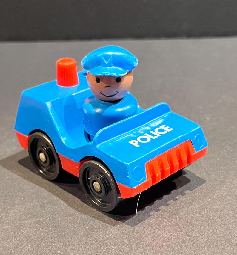 Vintage Fisher Price Police Car With Female Police Officer - Etsy