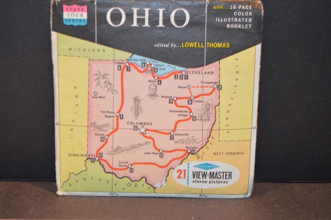 Vintage Ohio State Tour Series View Master Three Reel Set A595-lowell ...