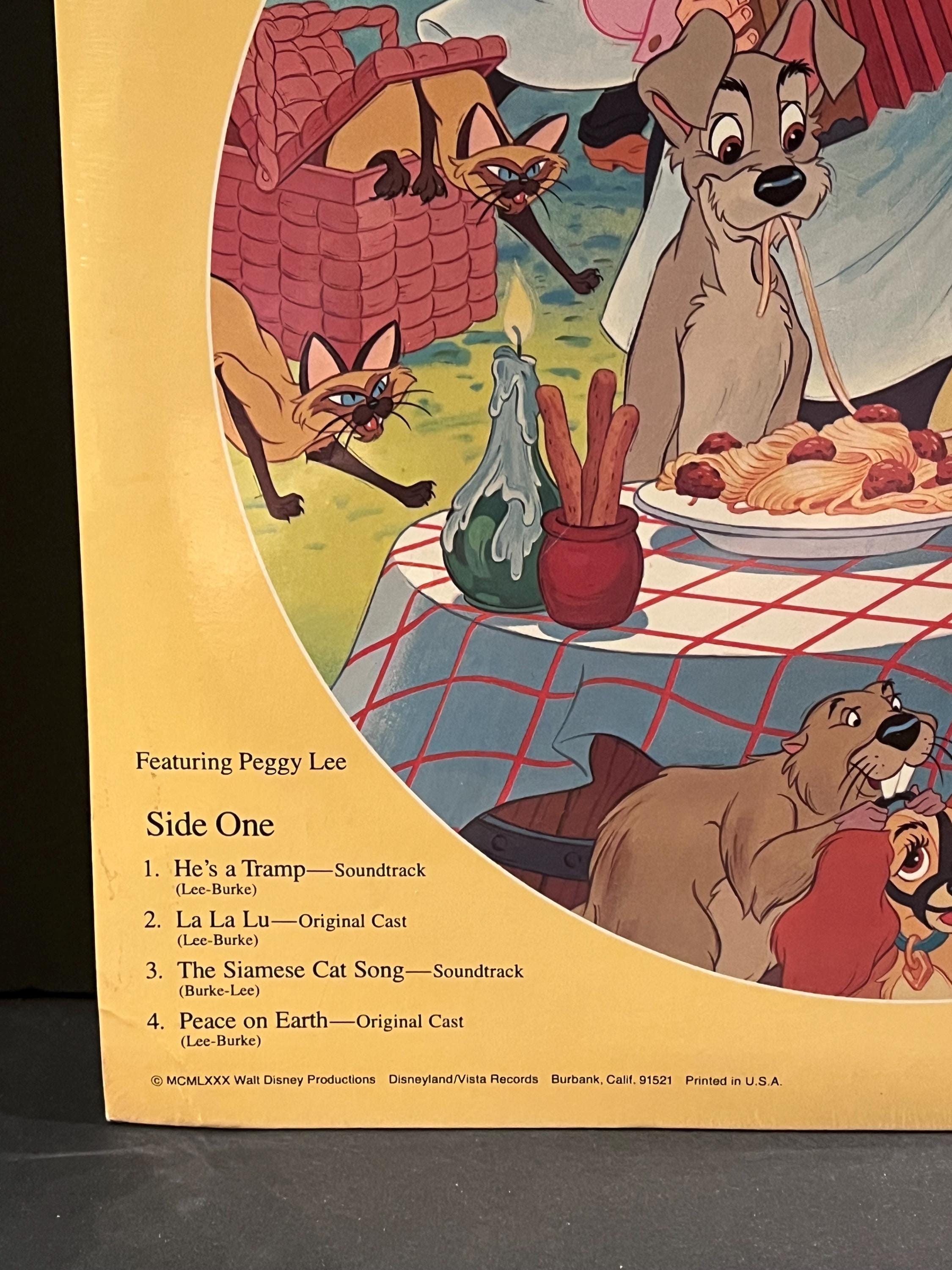 1980 Disney's Lady and the Tramp Picture Disc-disneyland Records 3103 ...