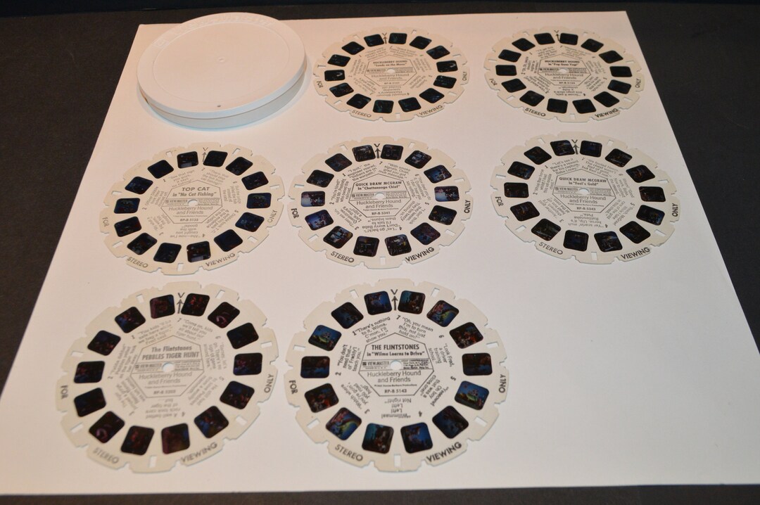 Hanna Barbera View Master Reels-set of Seven Huckleberry Hound and ...