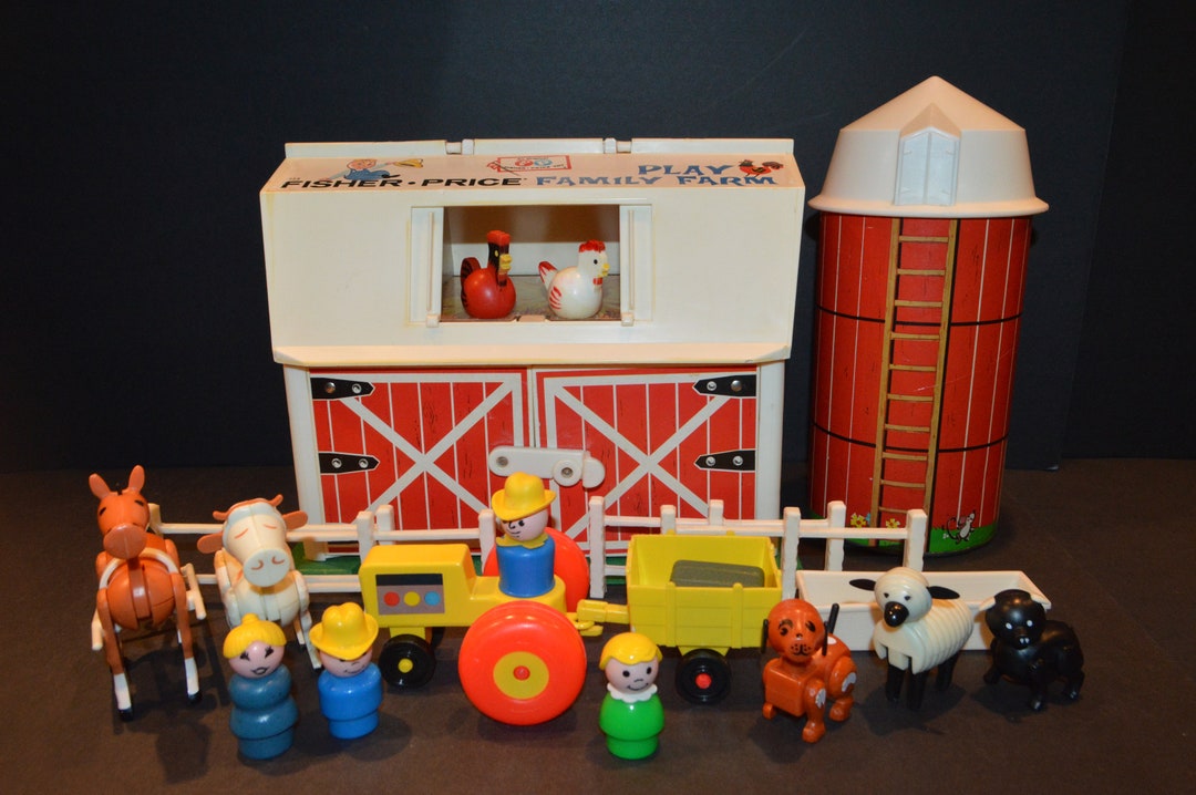 1980's Fisher Price Play Family Farm and Silo-set C Complete - Etsy