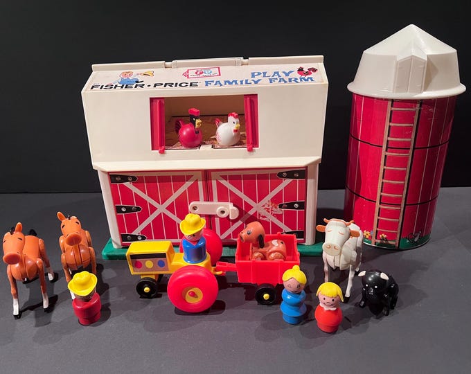 1980's Fisher Price Play Family Farm and Silo-set B - Etsy