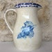 Large Vintage Pitcher, a French Blue and White Water Jug - Etsy