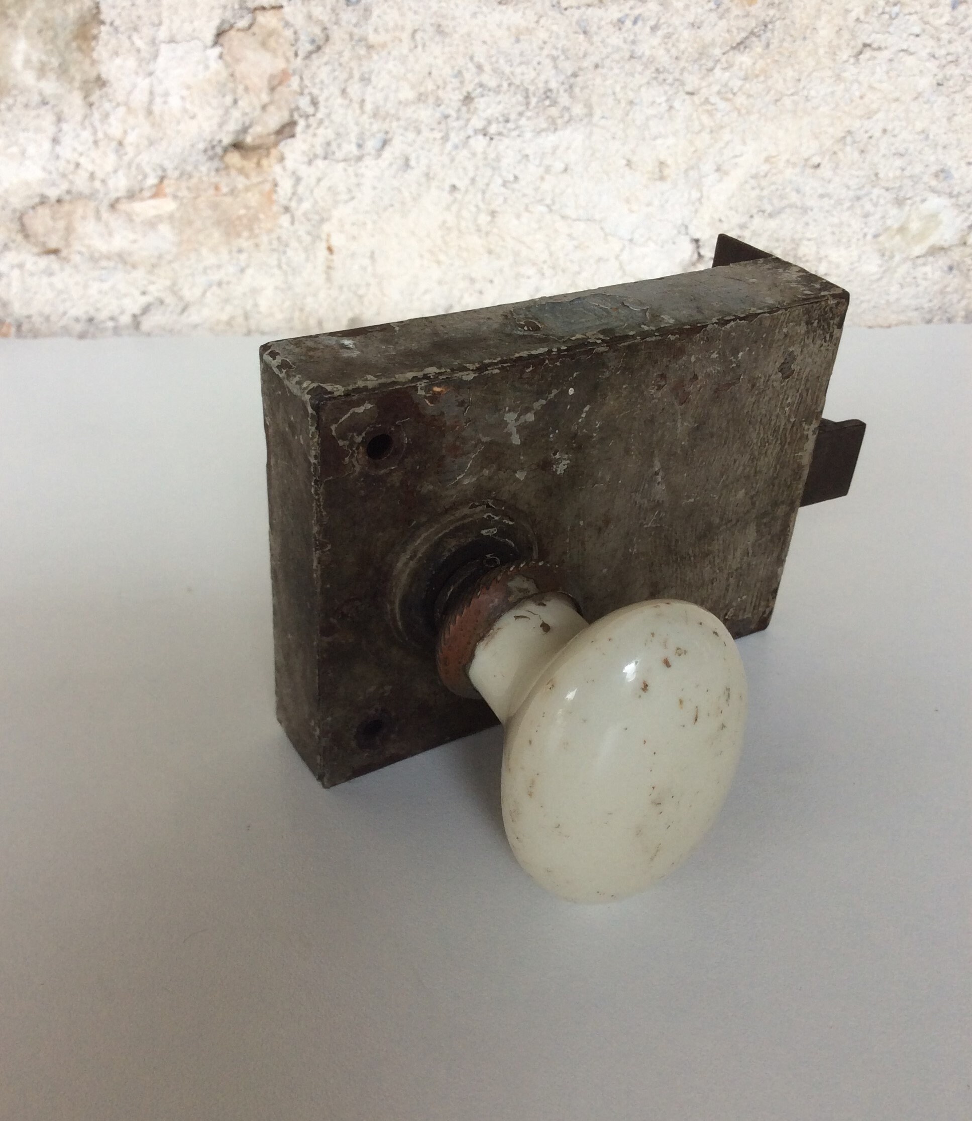 Antique Door Latch a French Latch With Porcelain Knob - Etsy