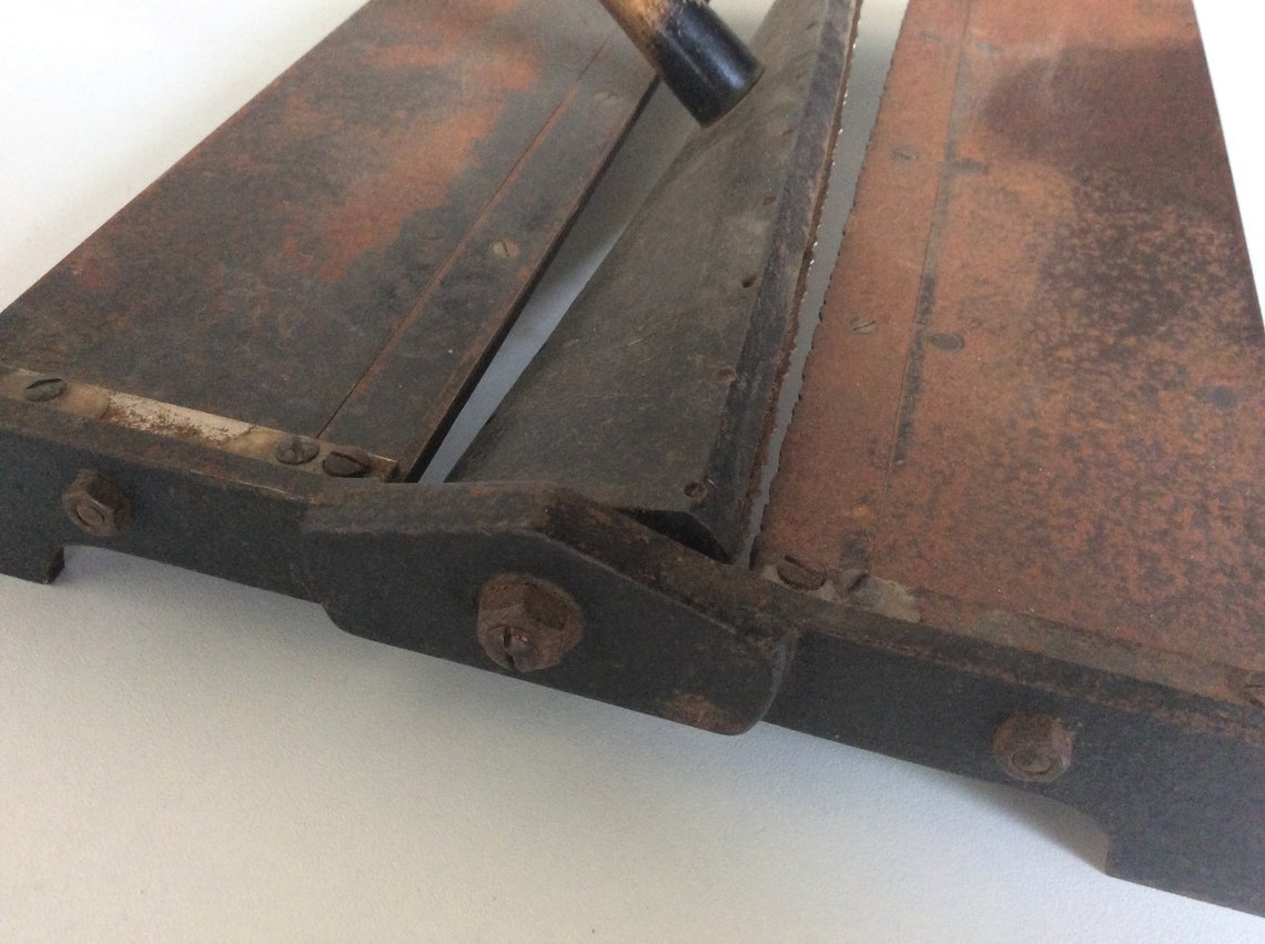 Antique Photo Guillotine a French Manual Paper Cutter | Etsy