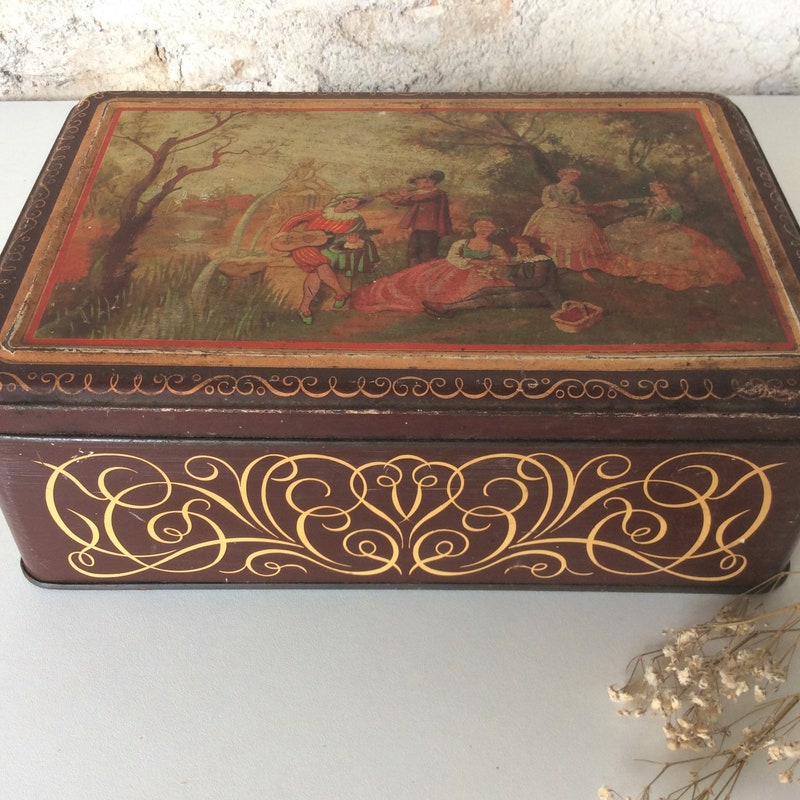 Large Tin Box - Etsy