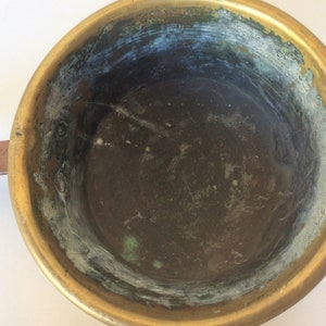 Antique Brass and Copper Saucepan a French Long Handled Pan - Etsy