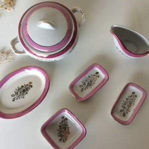 Vintage Porcelain Childrens Play Dinnerware Set - Etsy