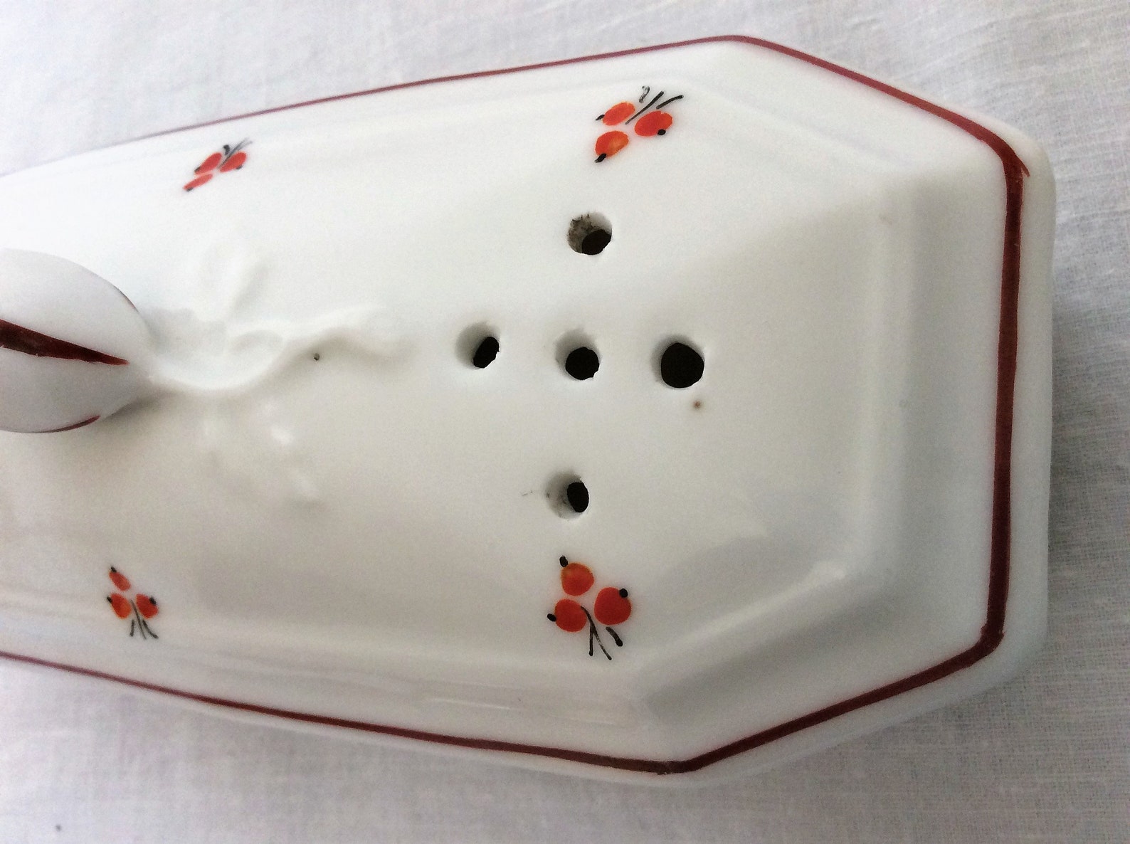 French Toothbrush Holder a Vintage Porcelain Pot With Lid - Etsy