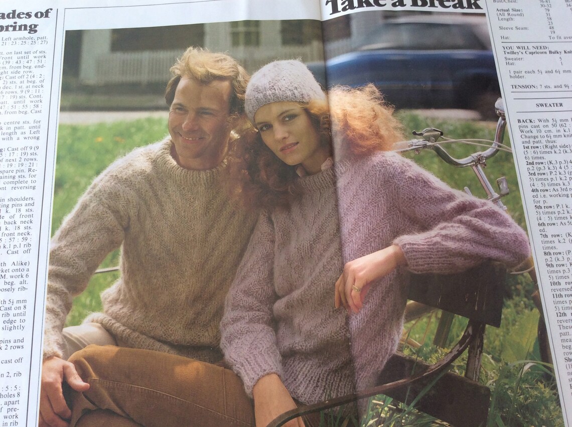 80s Knitting Patterns 21 Retro Jumper Patterns - Etsy