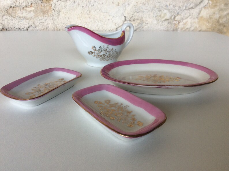 Vintage Porcelain Childrens Play Dinnerware Set - Etsy