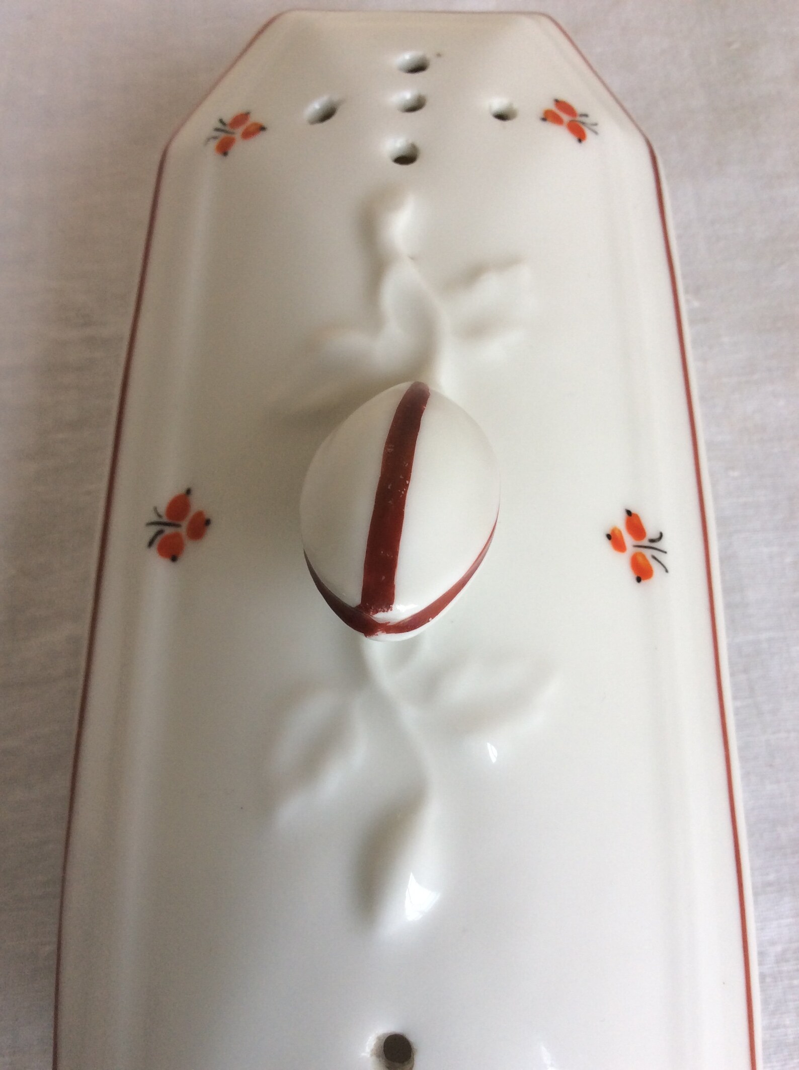 French Toothbrush Holder a Vintage Porcelain Pot With Lid - Etsy
