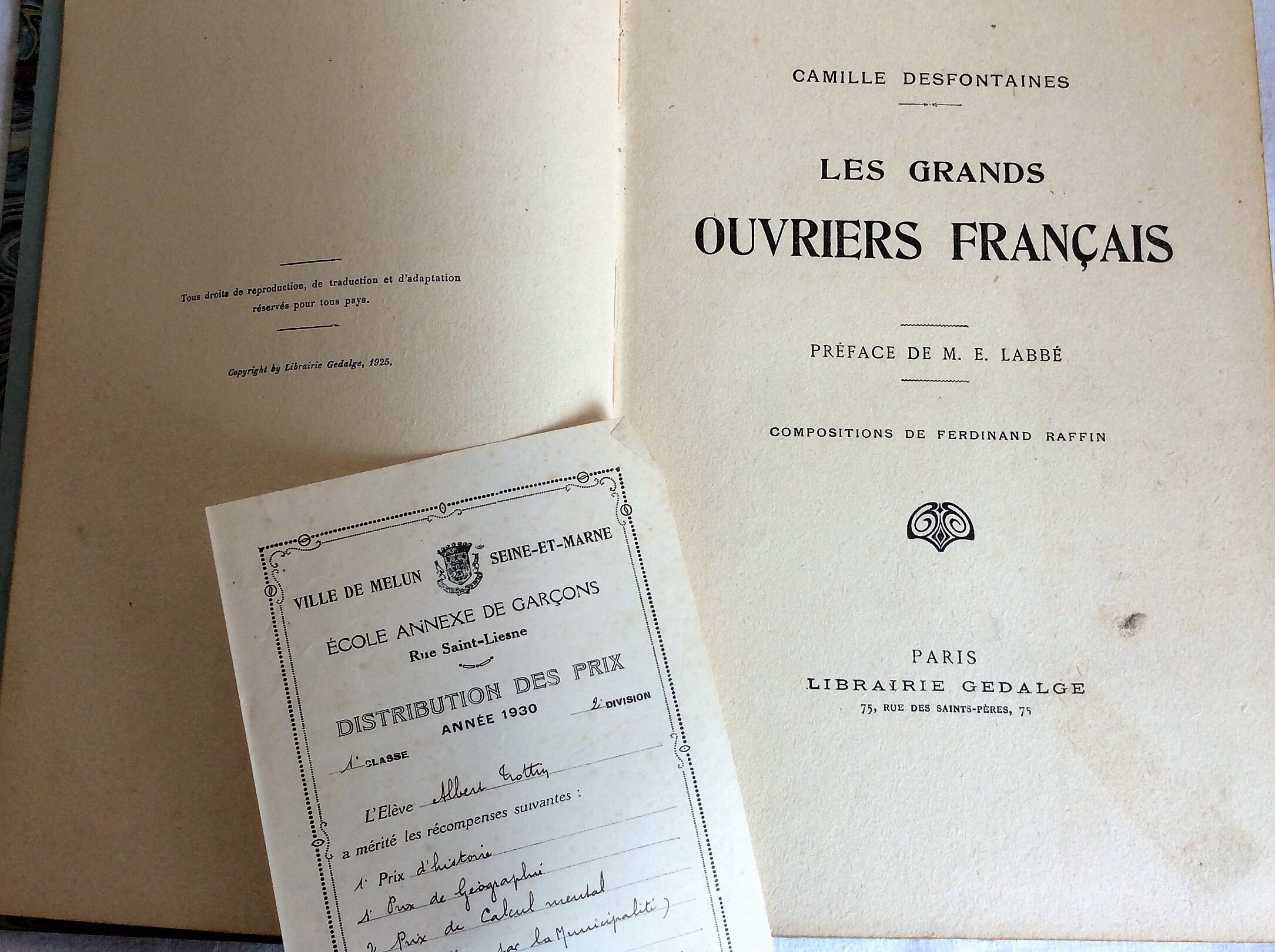 French School Book Vintage 1920s History Book | Etsy