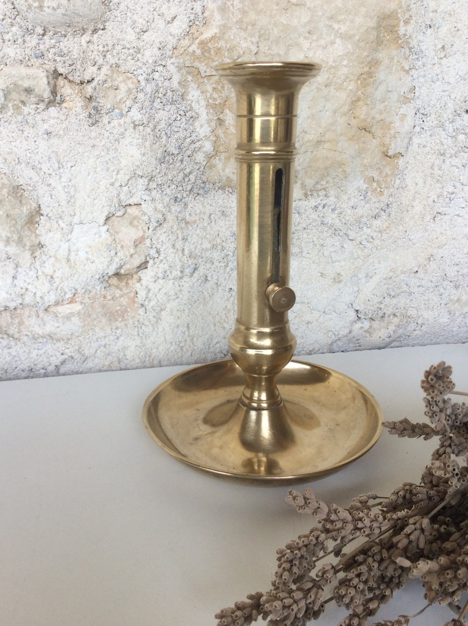 Vintage Brass Candle Holder a Large French Candleholder | Etsy