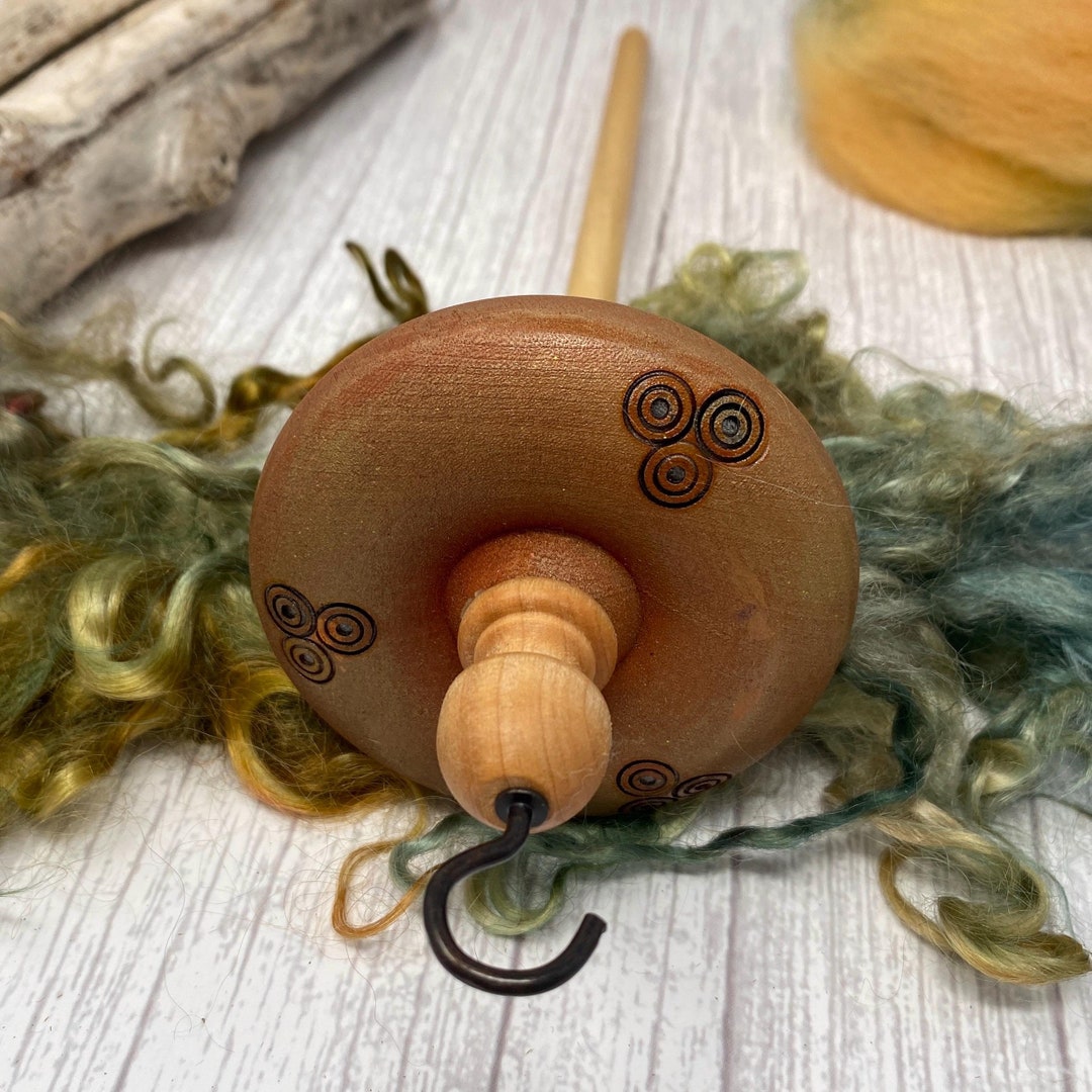 Art Yarn Drop Spindle W/fiber, Hand Painted W/unicorn Spit Sparkle ...