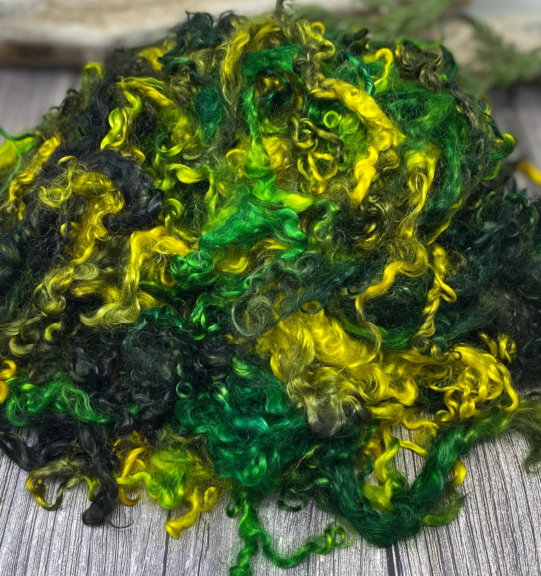 LATER ALLIGATOR Kid Mohair Locks From Clementine, Soft Silky Hand Dyed ...
