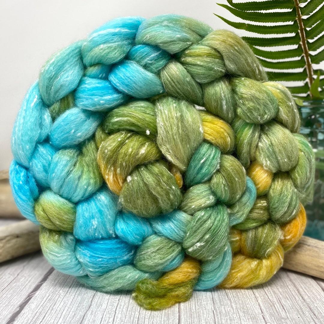 BUBBLING BROOK, Lullaby Luxury Blend, Hand Dyed Merino Bamboo Wool Top ...