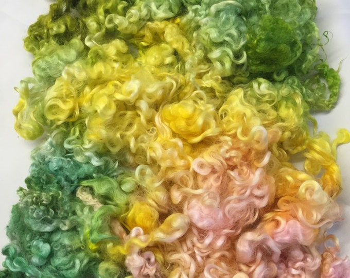 Wool Locks Spinning Felting Weaving Doll Hair Hand Dyed - Etsy