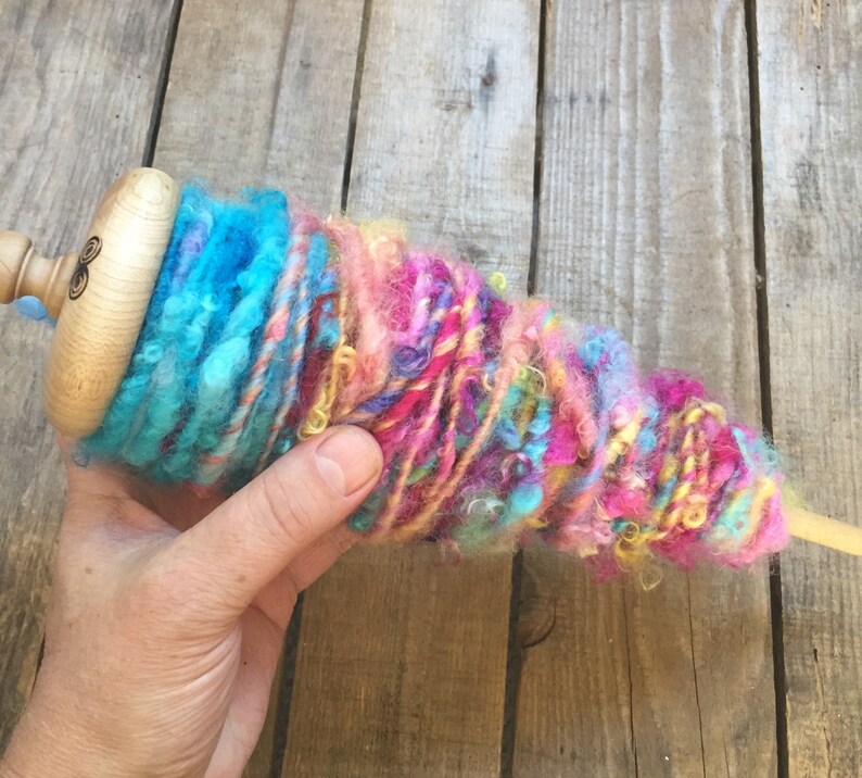 Drop Spindle Art Yarn Spindle Plying Spindle Natural Wood | Etsy