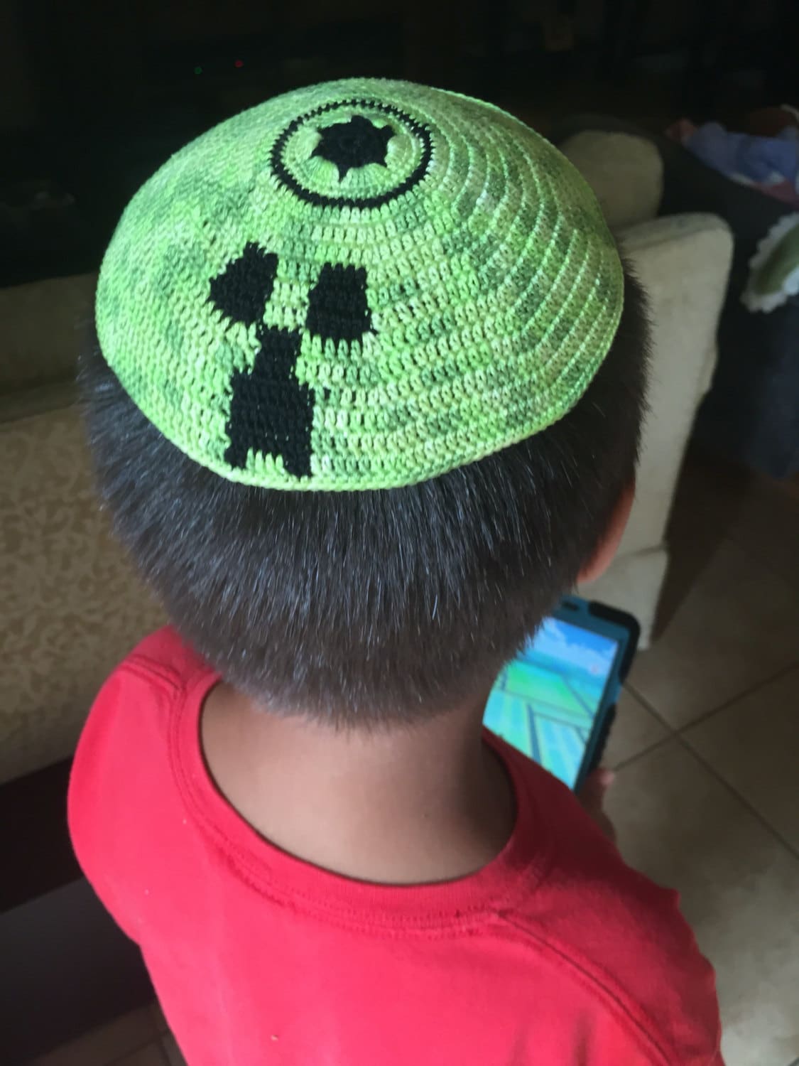 Pokemon Go Kippah Pokeball Geeky Jewish Yarmulke Bris Bar Mitzvah or ...