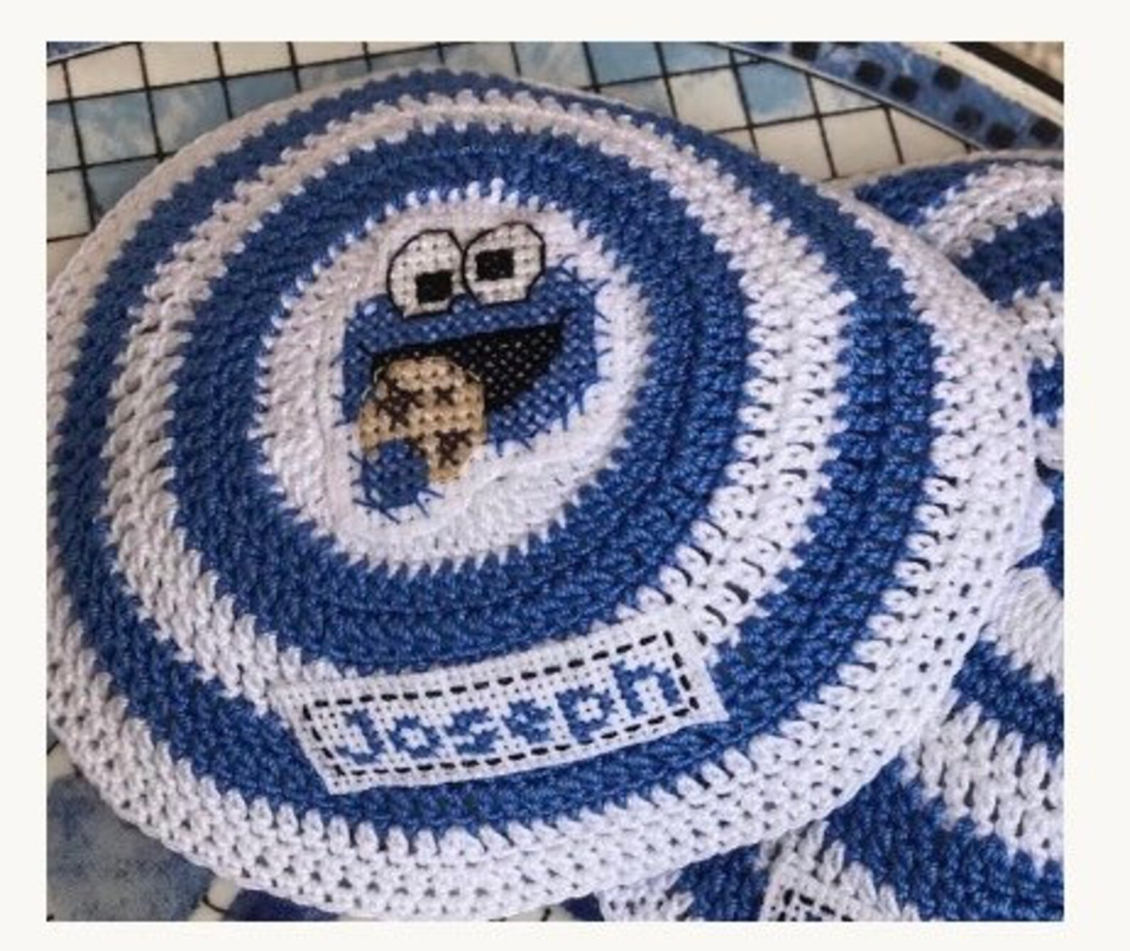 Hanukkah Kippah Menorah Dreidel Gelt Sufganyot Any Holiday Symbol Hand ...