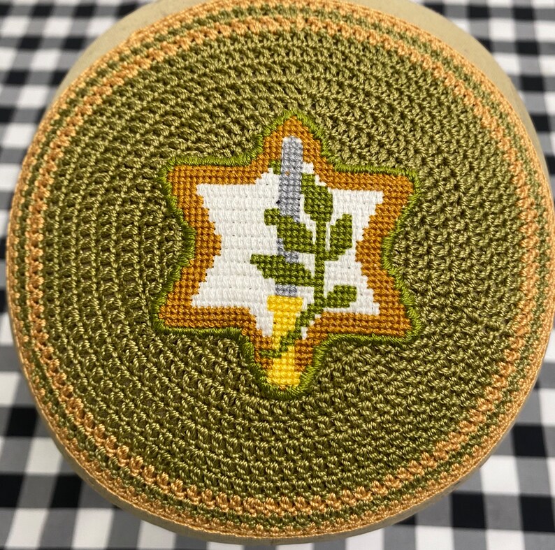 United States Navy, Army Kippah IDF or Any Military Logo Hand Crocheted ...