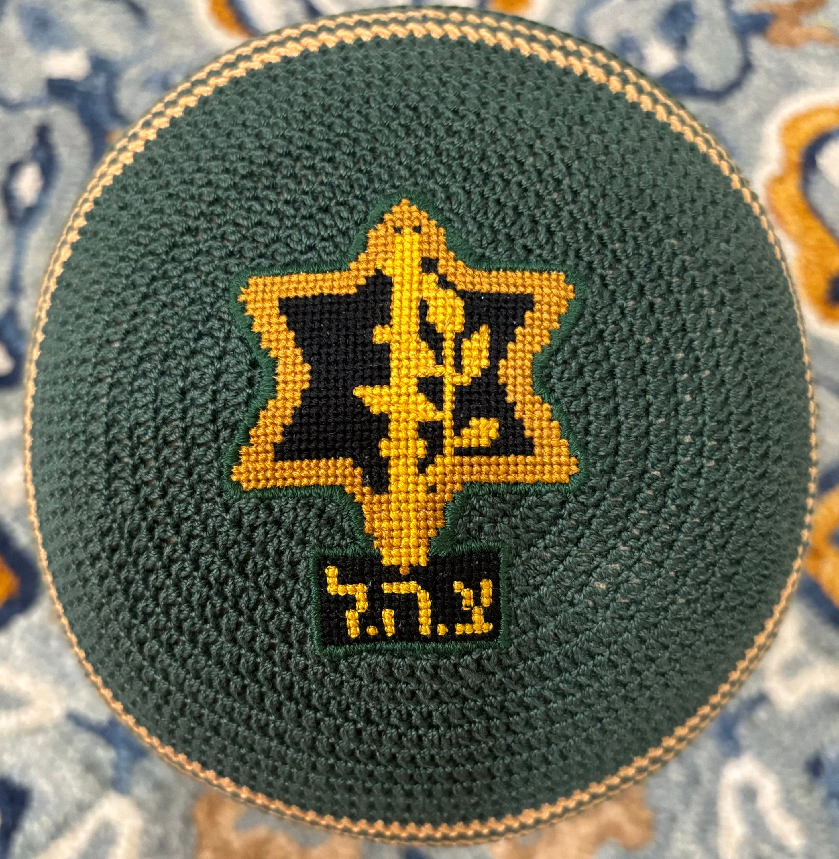 United States Navy, Army Kippah IDF or Any Military Logo Hand Crocheted ...