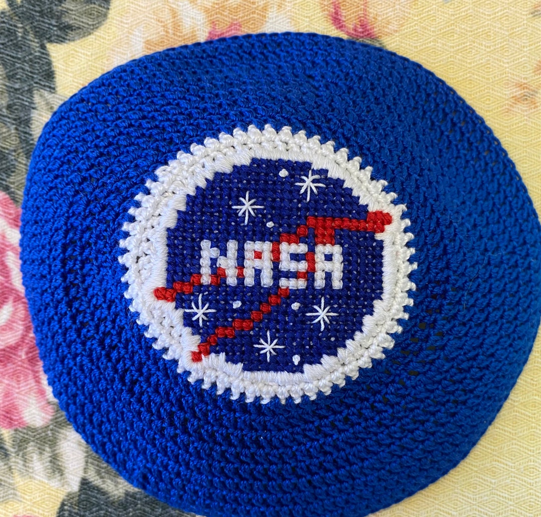 Kippah NASA Space Star Inspired Hand Crocheted and Cross - Etsy