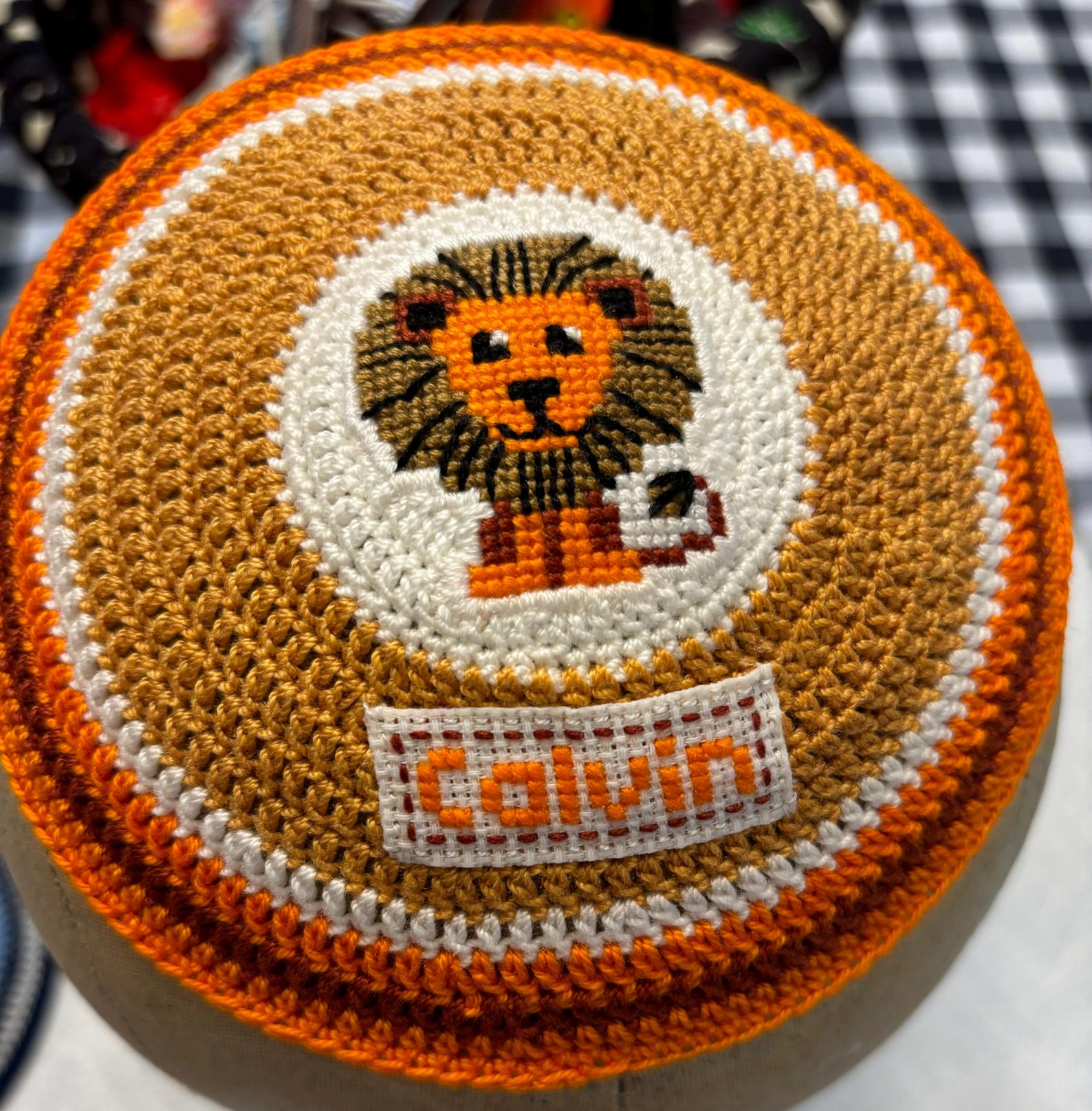 A Baby Kippah Child Toddler Bris Yarmulke Lion, Teddy Bear Panda or ...