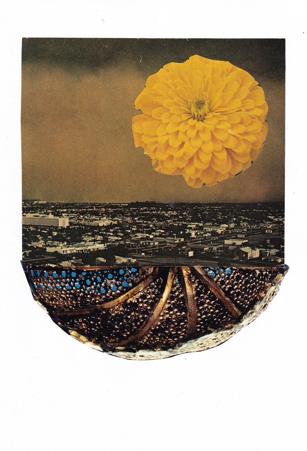 Original Surrealist Collage Art by the Lovely Ugly "sunset" - NOT A ...