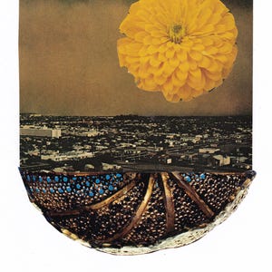 Original Surrealist Collage Art by the Lovely Ugly "sunset" - NOT A ...