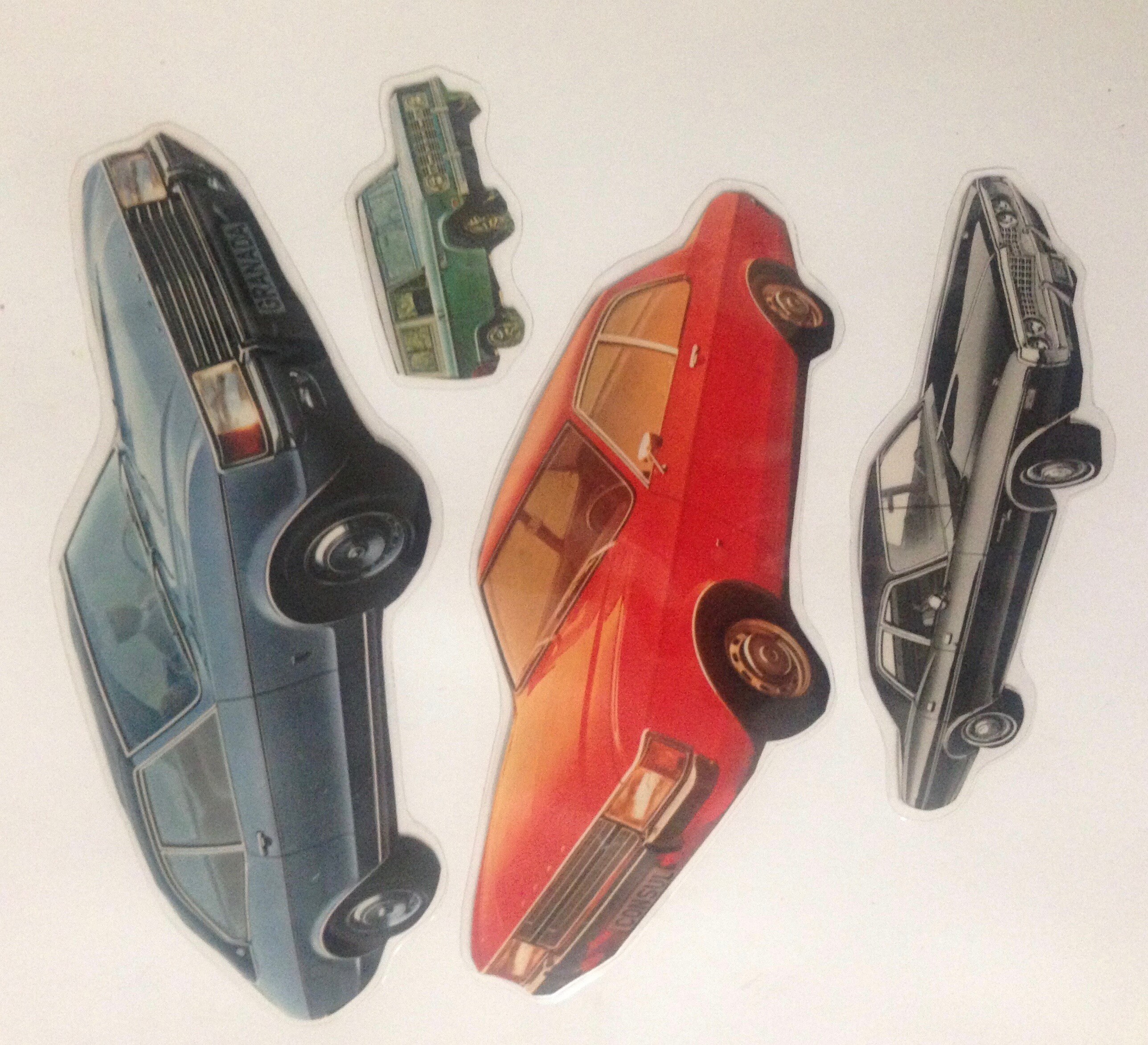Vintage Car Magnets, Set of 4, Ford, Bronco, Consul, Granada - Etsy