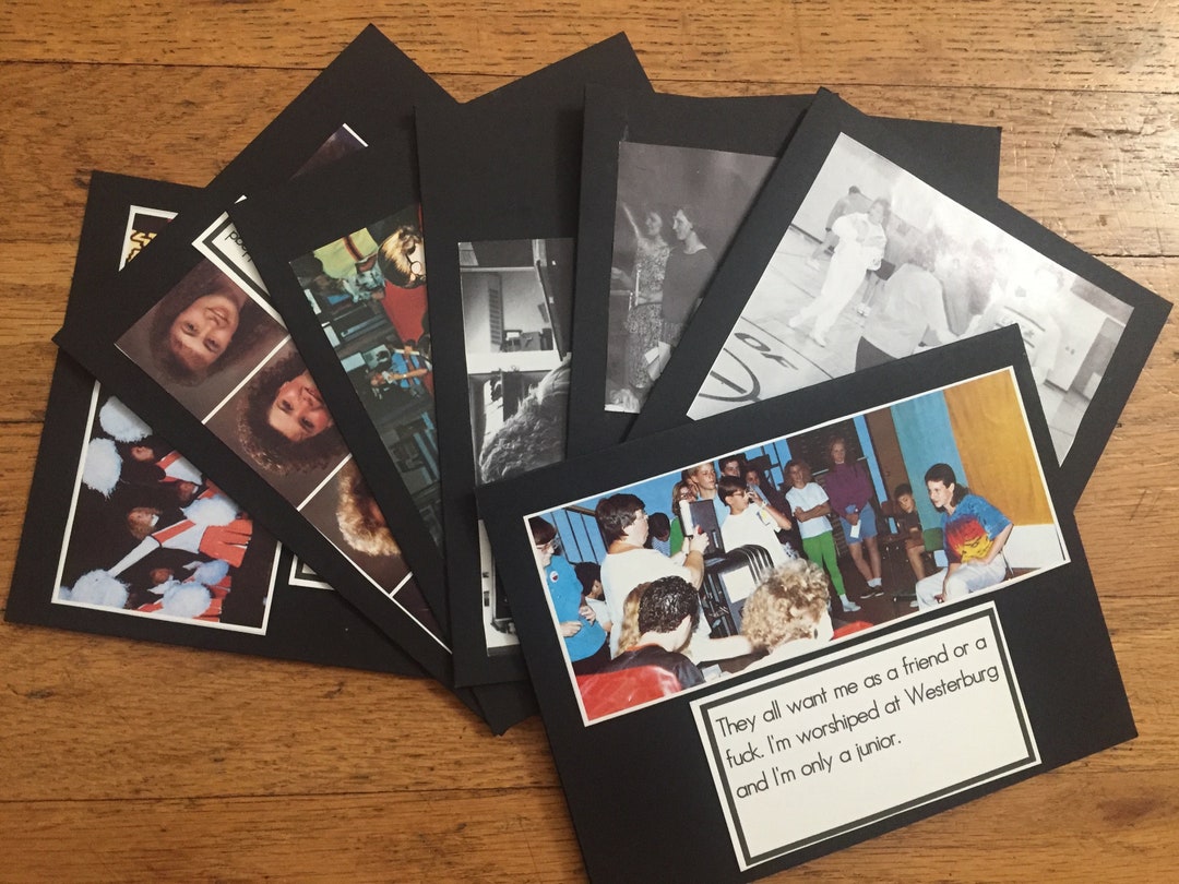 Note Cards - Vintage Yearbook Photos and Movie Quotes - Etsy