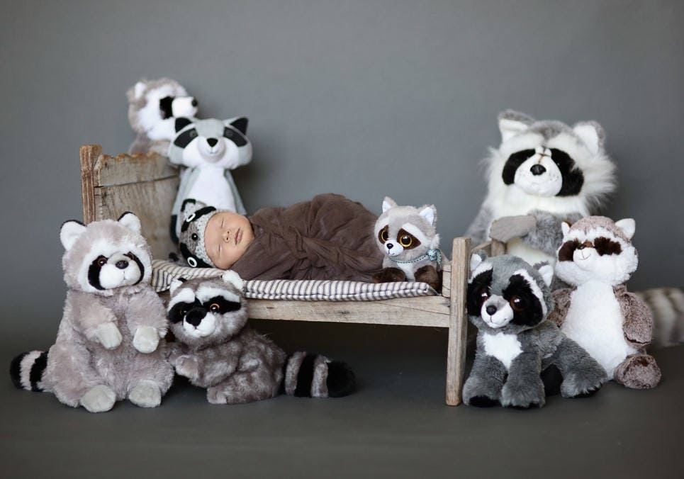 Crochet Newborn Raccoon Outfit Woodland Photo Prop Costume - Etsy