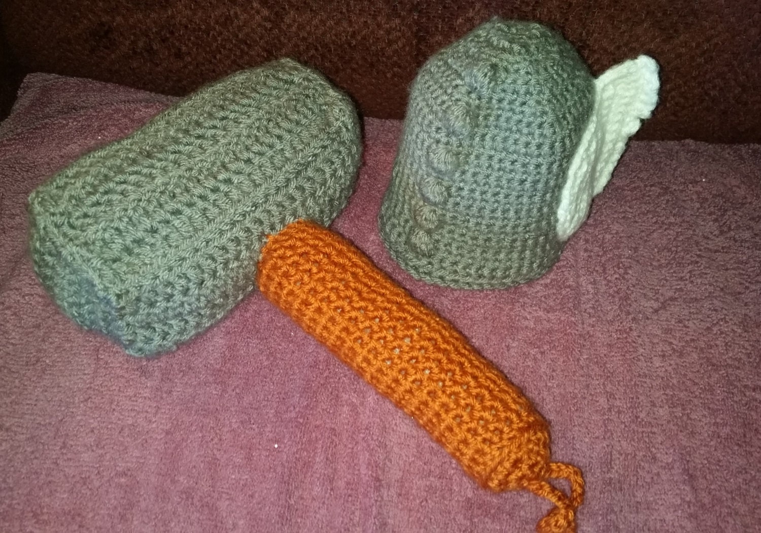 Thor Inspired Crochet Hammer Pattern Newborn Photo Prop Mjölnir Norse ...