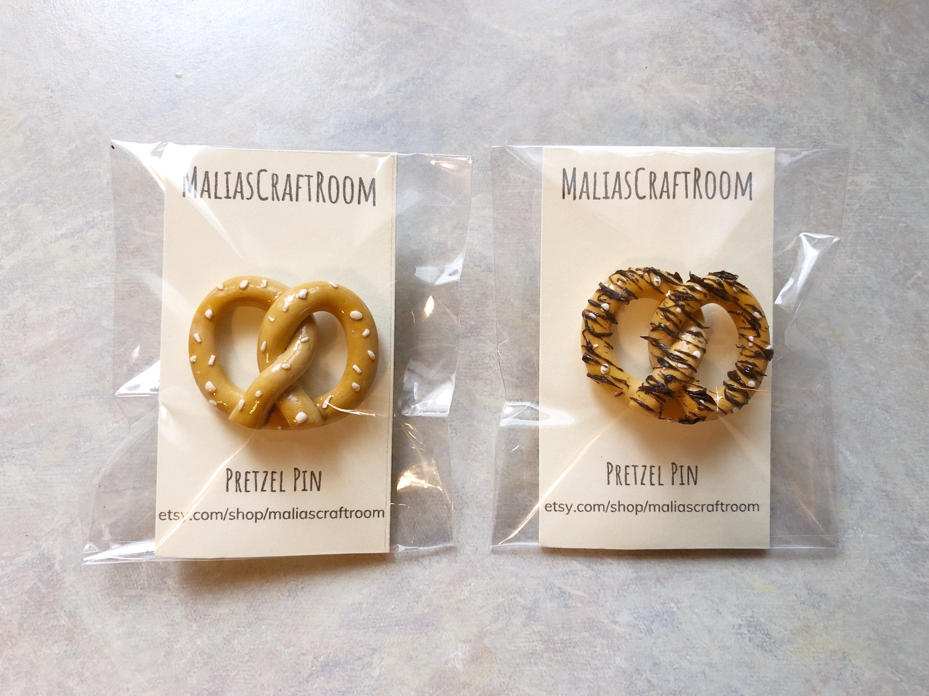 Pretzel Brooch Pin Tumblr Pin Polymer Clay Pretzel Pin Etsy