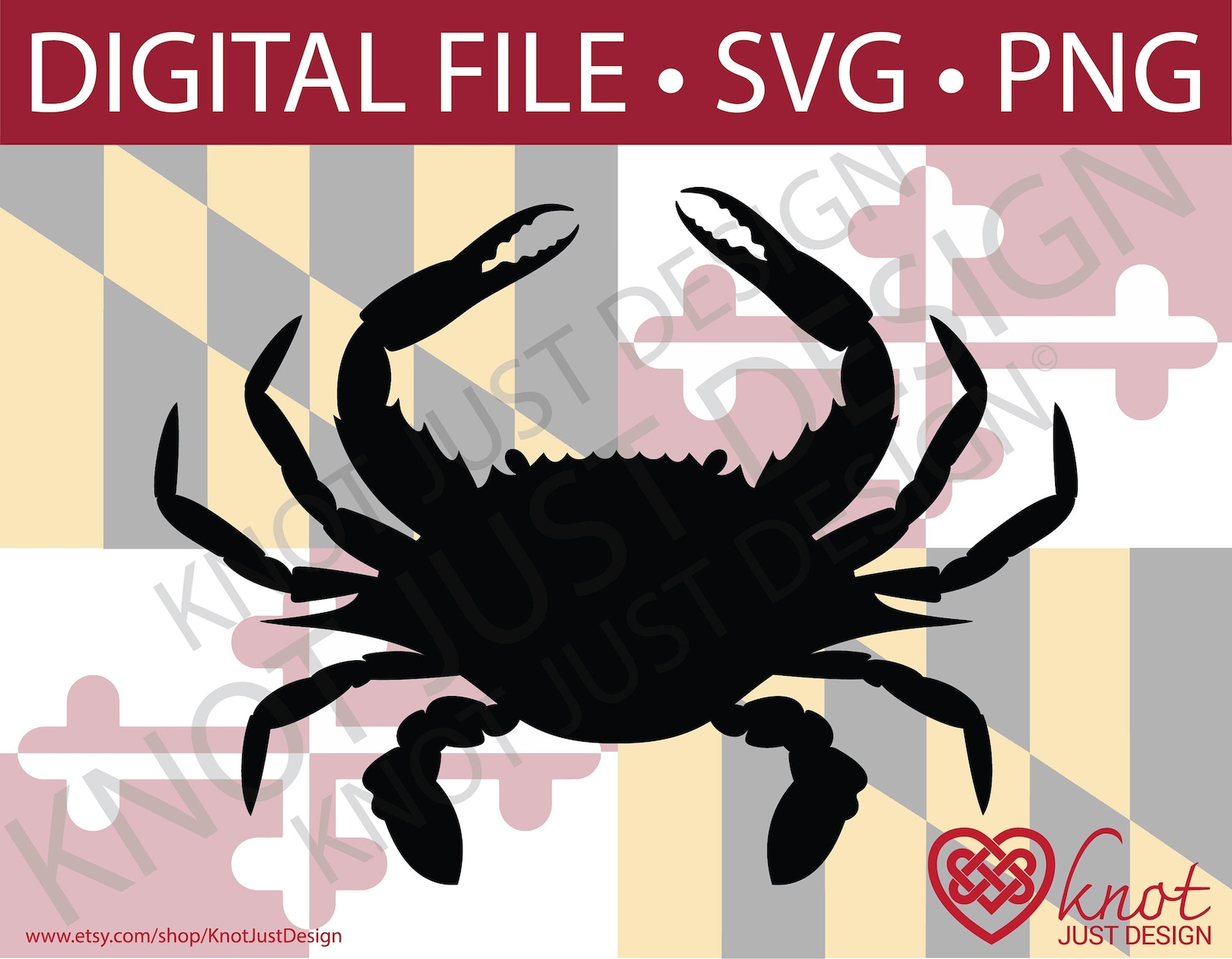 Maryland Blue Crab SVG Digital File Great for - Etsy Hong Kong