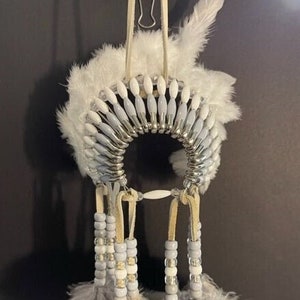 GRAY WOLF Mini Head Dress Hand Made in the USA of Cherokee Heritage ...