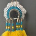 GHOST DANCER Mini Head Dress Hand Made in the USA of Cherokee Heritage ...